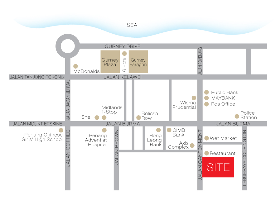 the-cantonment-map | Penang Property Talk