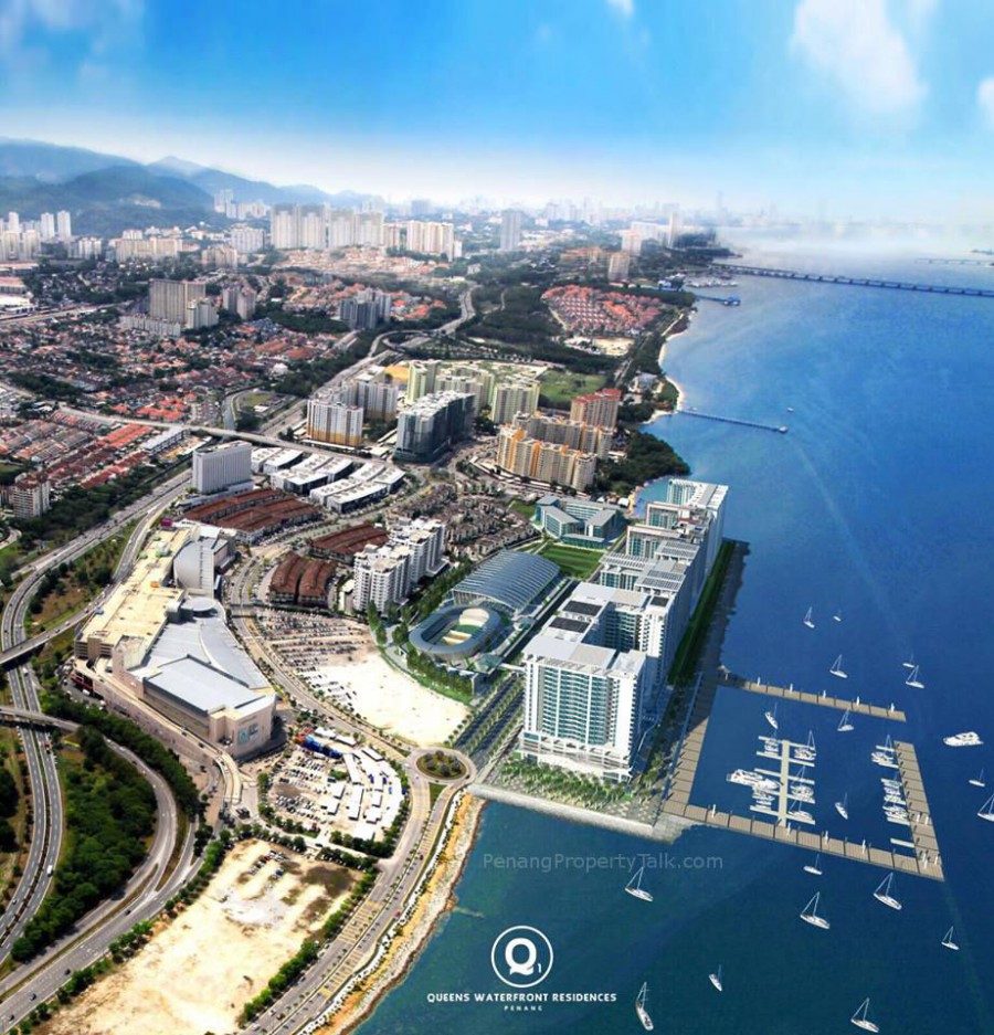 queens-waterfront-residences-aerial | Penang Property Talk