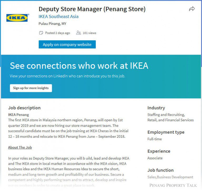 IKEA Penang will open by Q1 2019 | Penang Property Talk