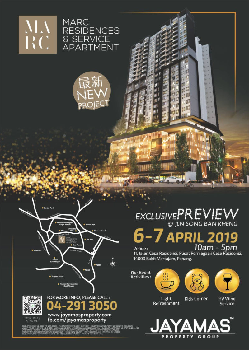 Exclusive Preview of MARC Residences & Service Apartment | Penang ...