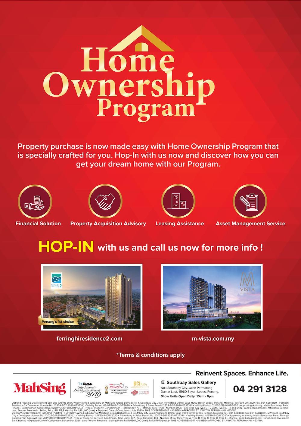 Property purchase made easy with Mah Sing’s Home Ownership Program ...