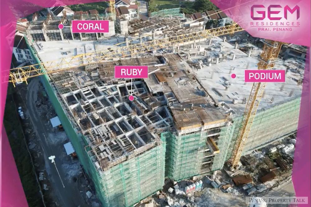 SITE PROGRESS: GEM Residences (Jan 2022) | Penang Property Talk