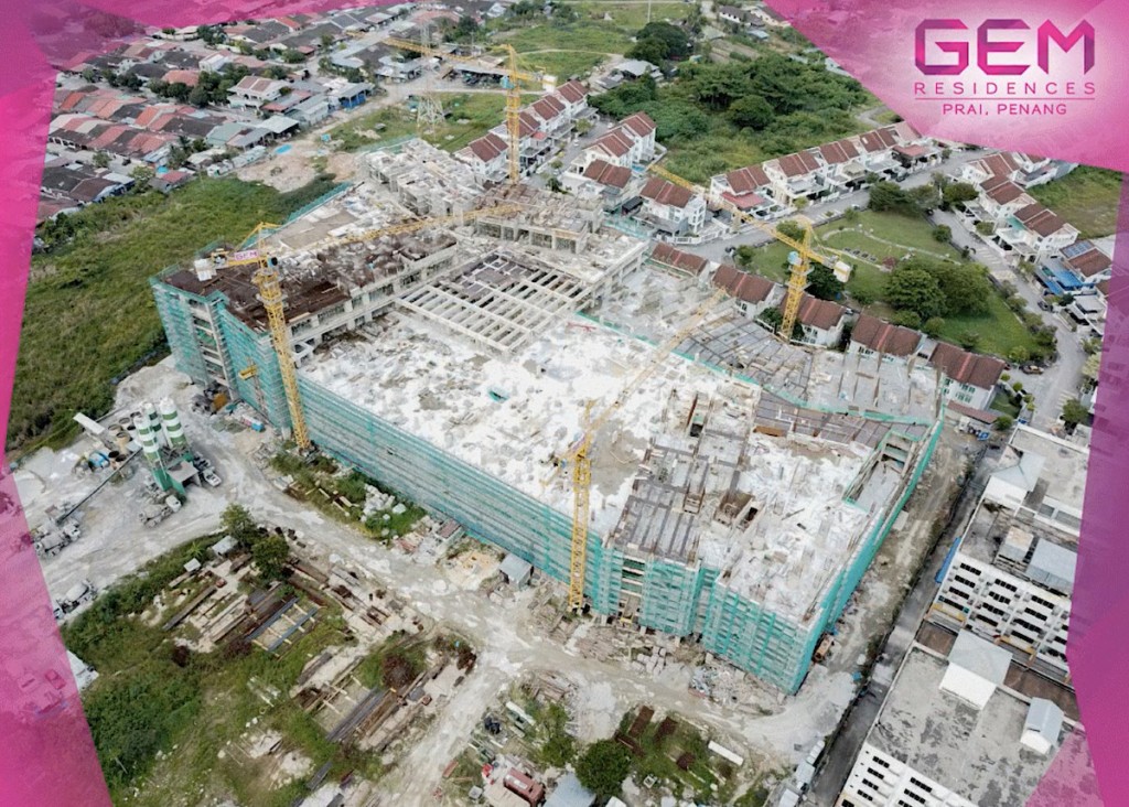 SITE PROGRESS: GEM Residences (July 2022) | Penang Property Talk