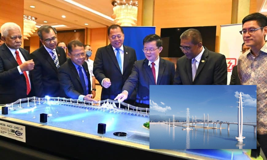 Monopole transmission tower next to the Penang Bridge to be completed ...