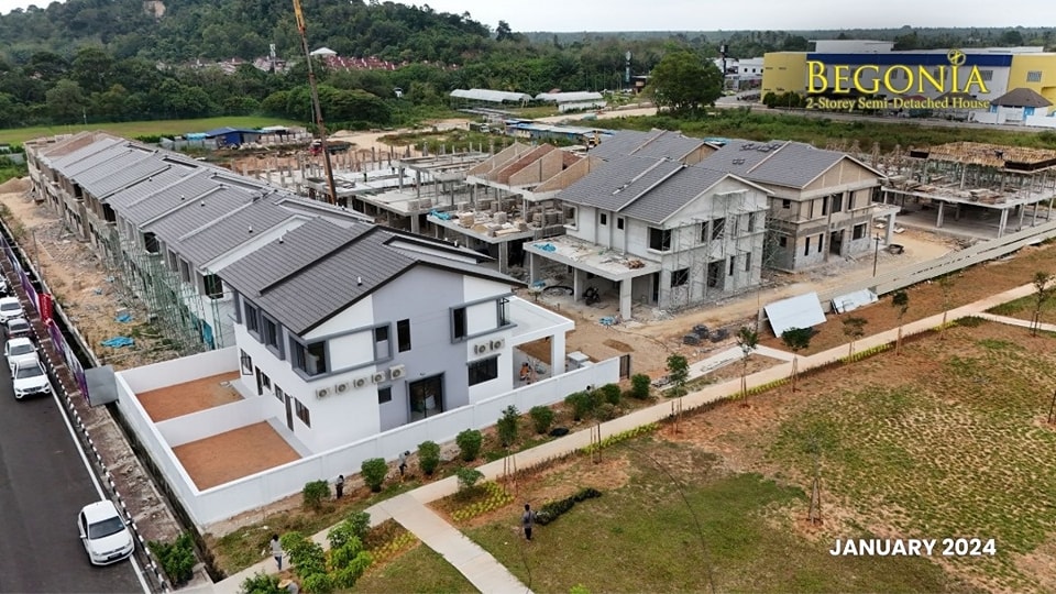 SITE PROGRESS: Begonia @ Botanica.CT (Jan 2024) | Penang Property Talk