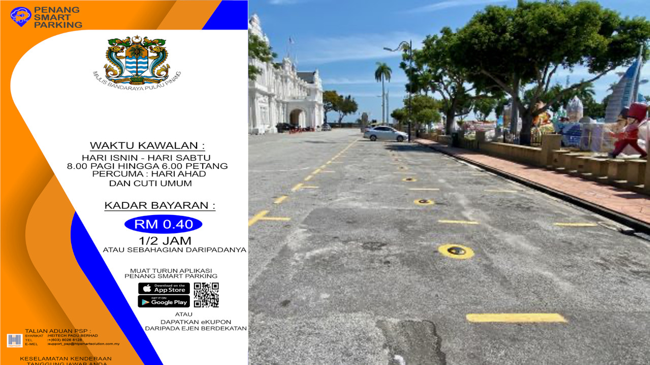 Penang parking rates to increase by 50% starting March 2025 | Penang ...
