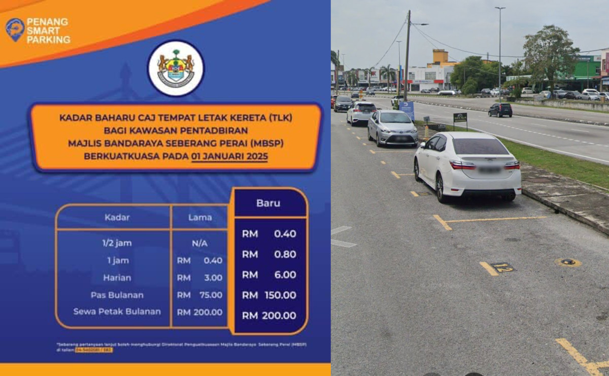 Parking fee increase in Seberang Perai starts January 2025 | Penang ...