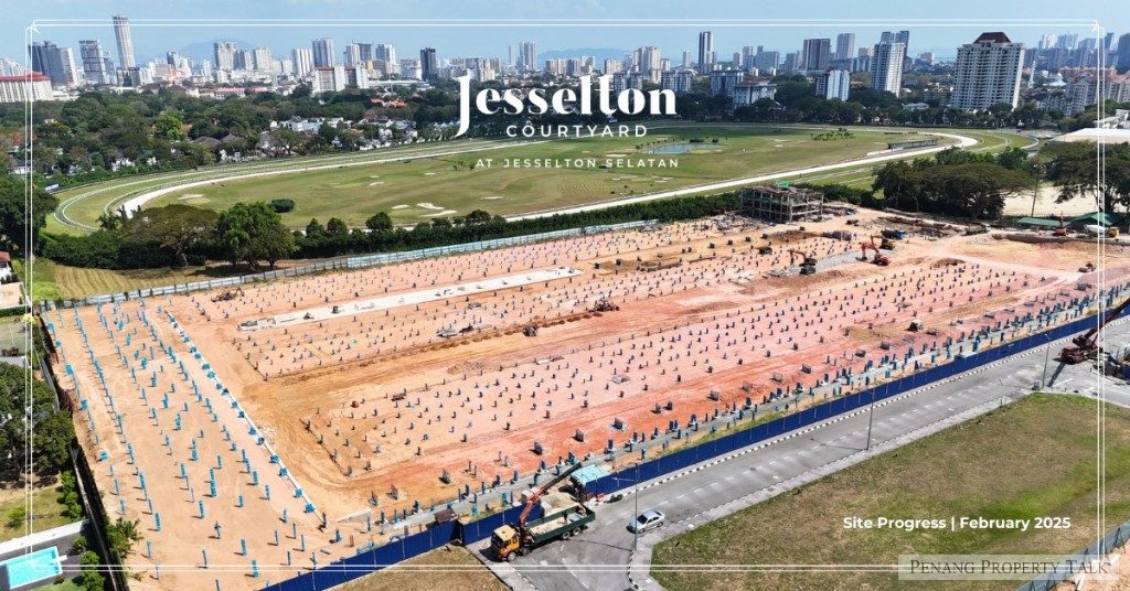 SITE PROGRESS: Jesselton Courtyard (Feb 2025) | Penang Property Talk