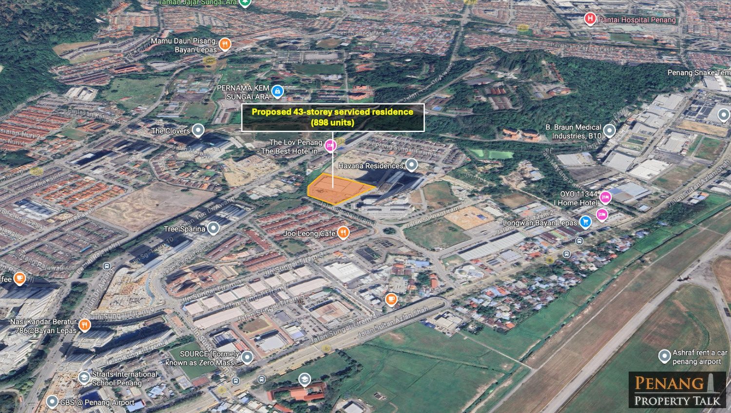 PROPOSED: 43-storey serviced residences at Bayan Lepas | Penang ...
